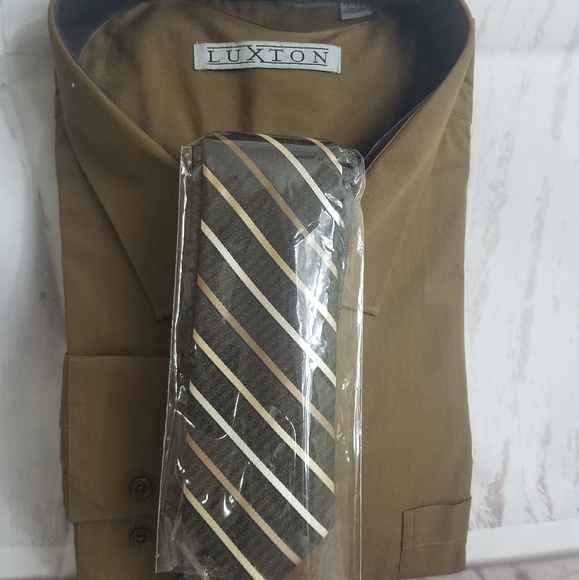 Jack Luxton | Shirts | Mens Dress Shirt With Tie Convertible Cuff ...